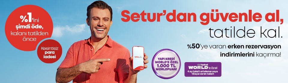 %1 Avanslı Ödeme Kampanyası Otelleri | Setur